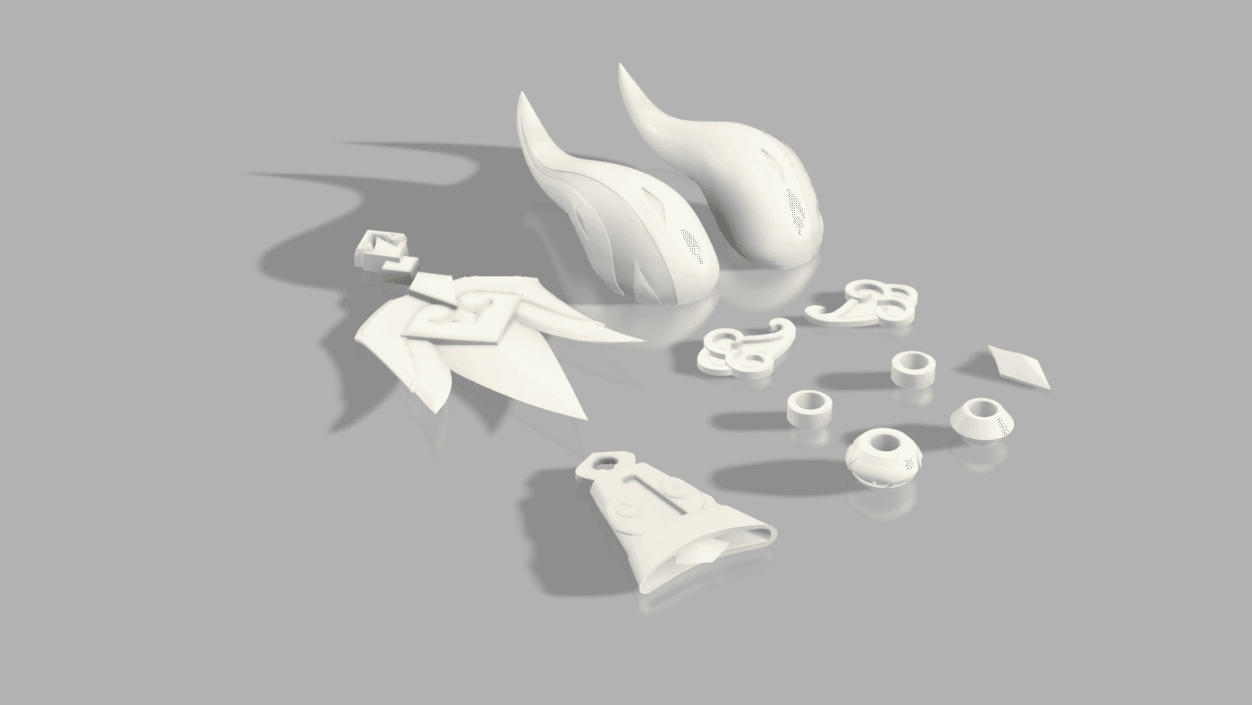 Ganyu set | Genshin Impact 3D file - Ainlina