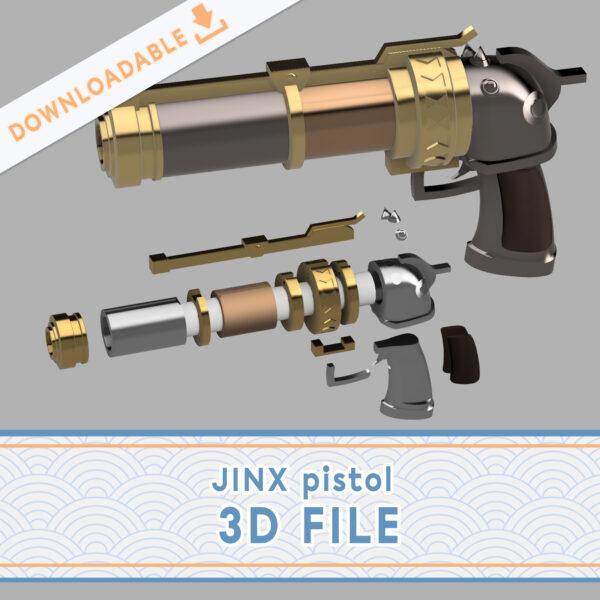 Jinx pistol | Arcane League of Legends 3D FILE – Ainlina Props