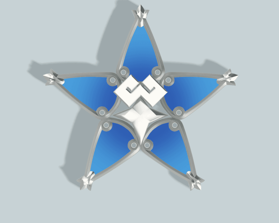 Aqua Wayfinder And Brooch | Finished Prop – Ainlina Props