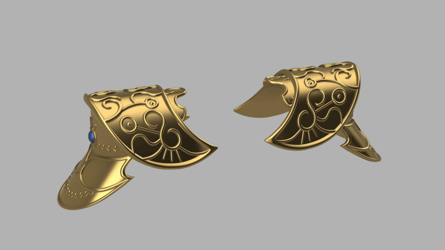 Twilight Princess Zelda’s Shoulder Armor | Zelda 3D file – Ainlina