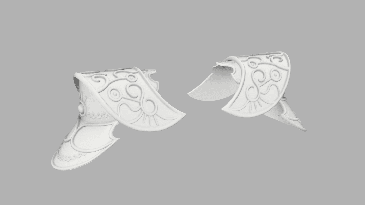 Twilight Princess Zelda’s Shoulder Armor | Zelda 3D file – Ainlina