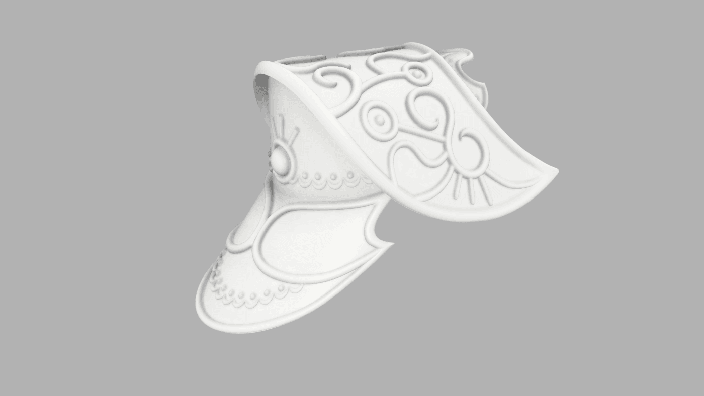 Twilight Princess Zelda’s Shoulder Armor | Zelda 3D file – Ainlina