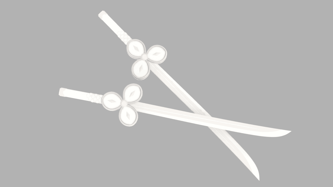 Genshin Impact Chiori’s swords | 3D Printed Kit – Ainlina Props