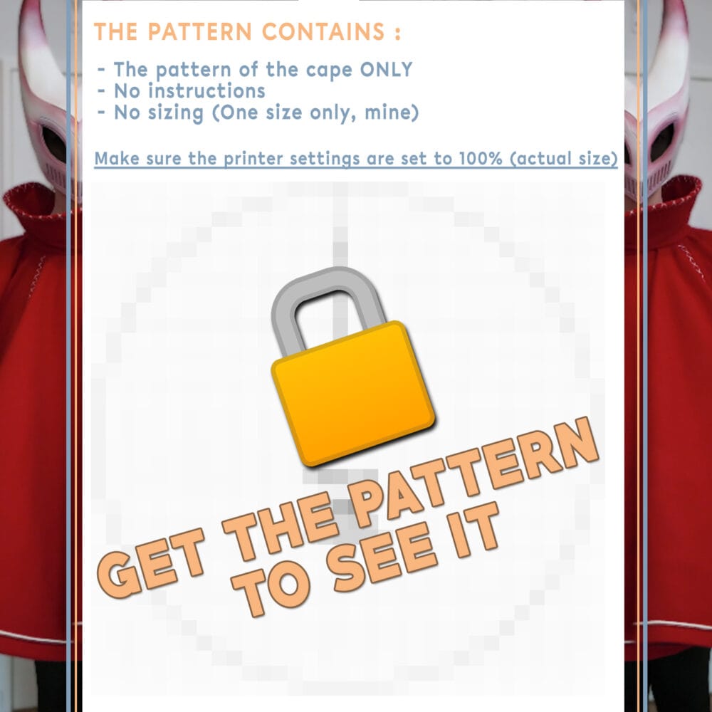 Hornet's cape | Digital Pattern - Ainlina